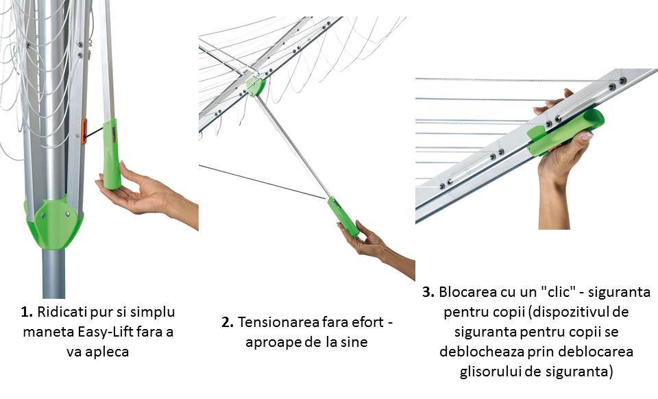 Uscator rufe Juwel rotativ Novaplus 500 Easy 42,5 m - eMAG.ro